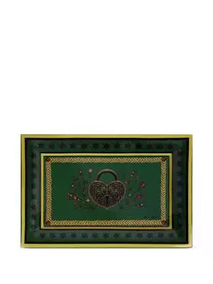 Etro Rectangular-shape Ceramic Tray - Green