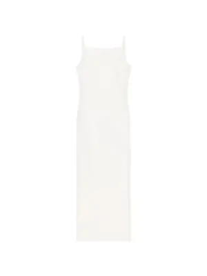 Givenchy Sliced Square-neck Maxi Dress - Neutrals