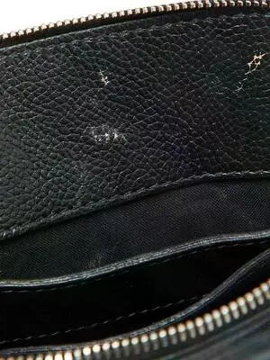 Balenciaga Leather Logo Print Top Handle Satchel Bag