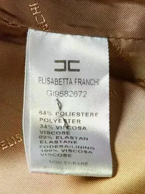 Elisabetta Franchi Cropped Jacket With Chain Trim And Tassels