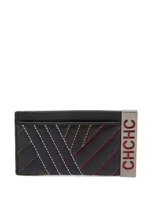 Carolina Herrera Pre-owned Quilted Leather Cardholder - Black
