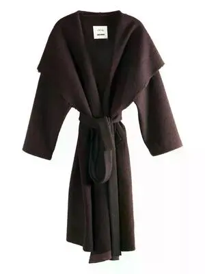 UMA WANG Hooded Belted Coat