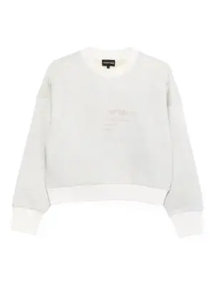 Emporio Armani Ribbed Sweatshirts Hoodies For Women