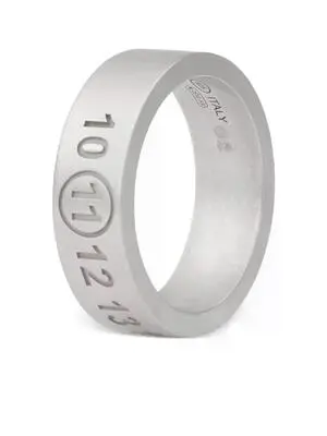 MAISON MARGIELA Numerical Band Ring - Silver