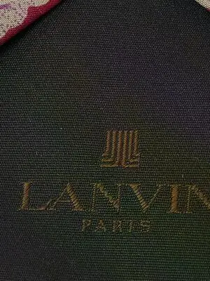 LANVIN Floral-print Silk Tie - Red