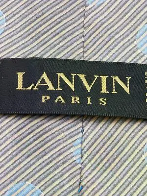 LANVIN Silk Neck Tie - Grey
