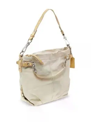 COACH VINTAGE Leather Shoulder Bag With Chain Detail