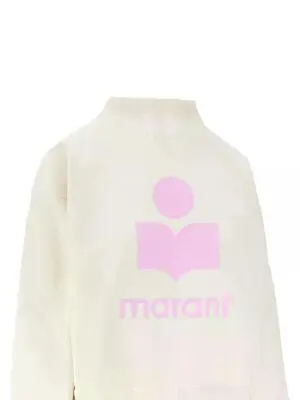 MARANT ETOILE Moby Logo Detail Sweatshirt - Neutrals