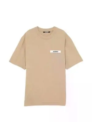 Jacquemus Logo Detail Organic Cotton T-shirt - Neutrals
