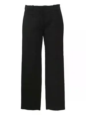 Dior High-rise Straight-leg Wool Trousers - Black