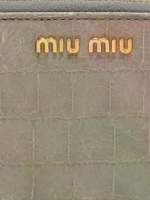 Miu Miu Embossed Zip-fastening Wallet