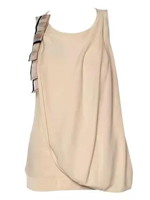 Emporio Armani Sleeveless Bow Detail Tank Top - Neutrals