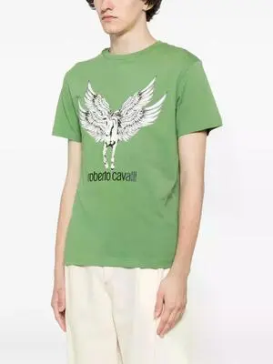 Roberto Cavalli Graphic-print Cotton T-shirt
