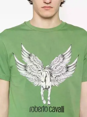 Roberto Cavalli Graphic-print Cotton T-shirt