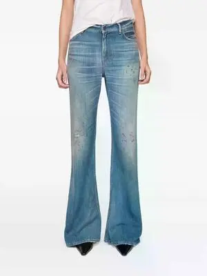 Acne Studios Flared Patch Trousers