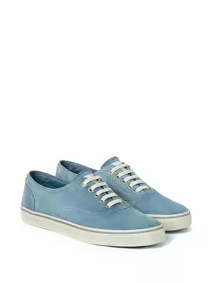 Brunello Cucinelli Reversed Leather Lace-up Sneakers