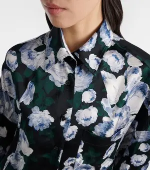 Stella McCartney Floral Print Satin Blouse