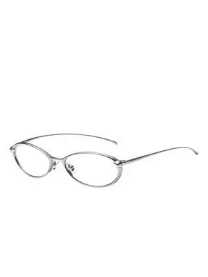 GENTLE MONSTER Boba 02 Round Frame Eyeglasses - Silver