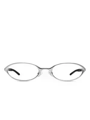 GENTLE MONSTER Moody 02 Oval Frame Eyeglasses - Silver