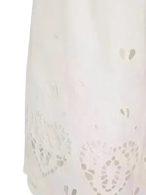 Stella McCartney Heart-embroidered Scalloped Hem Shorts