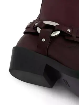 Rabanne Xl Link Biker Boots - Red