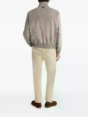 Etro Checked High-neck Bomber Jacket