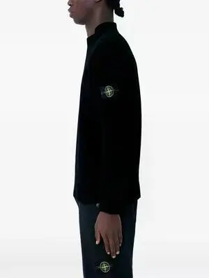 Stone Island Signature Patch Mock Neck Sweater