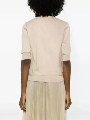 Fabiana Filippi V-neck Three-quarter Sleeve Sweater