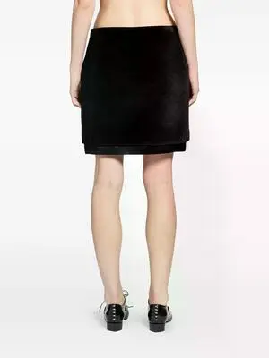 JIL SANDER Layered Mini Skirt - Black