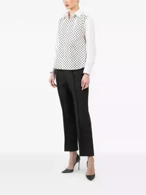 SHIRO SAKAI Polka-dot Panelled Shirt