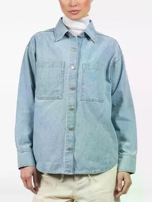 DL1961 Denim Overshirt With Press-stud Fastening And Chest Pockets - Blue