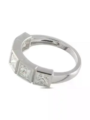 LB EXCLUSIVE 18k White Gold Princess-cut Diamond Five Stone Ring