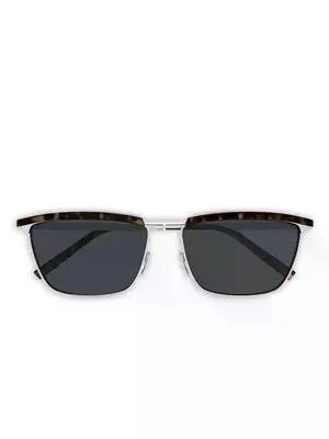 Saint Laurent 795 Joe Square-frame Sunglasses - Silver