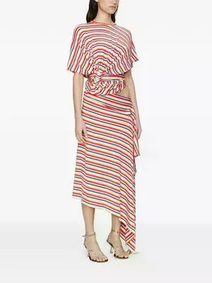 Christopher Esber Calypso Coiled Jersey Striped T-shirt