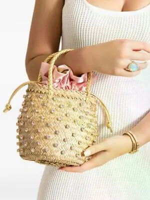 LE NINE Mini Nina Crystal-embellishment Bucket Bag