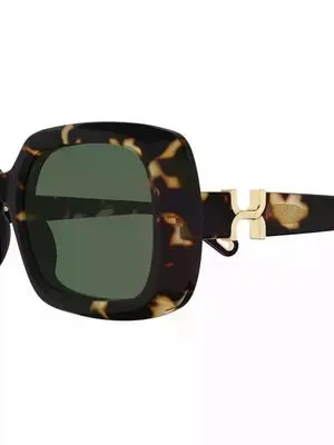 Chloé Geometric Frame Sunglasses