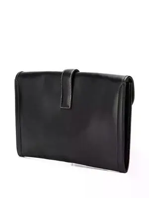 Hermès 1991 Jige Printed Clutch