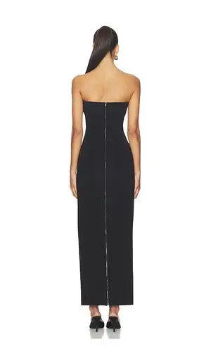 Balmain Belted Bustier Jersey Dress