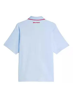Adidas X Wales Bonner Short-sleeve Polo Shirt - Blue