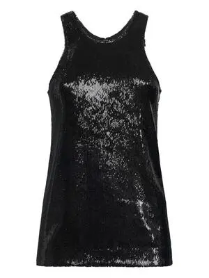 TOTEME Embellished Sequin High Neck Top