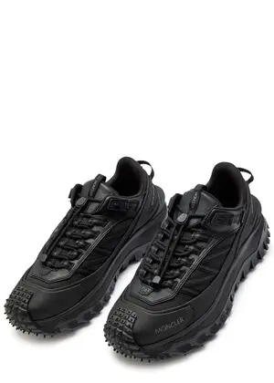 Moncler Trailgrip Gtx Panelled Mesh Sneakers - Black