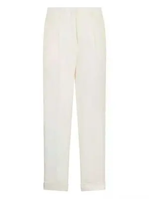 Peserico Cuffed Cotton Blend Trousers