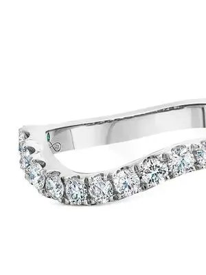 GRAZIELA 18k White Gold Diamond Band Ring