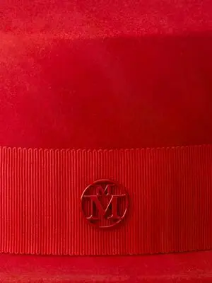 MAISON MICHEL Kiki Ribbon Hat - Red