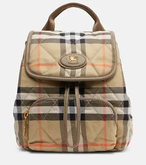 Burberry Mini Check Backpack - Beige