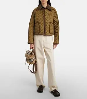 Burberry Mini Check Backpack - Beige