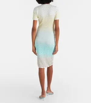 Missoni Zigzag Knitted Cotton-blend Midi Dress