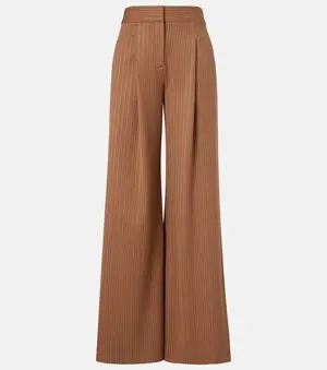 Veronica Beard Rimini Pinstripe Wide-leg Trousers