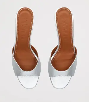 Staud Leather Brigitte Heeled Mules 60