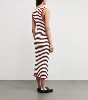 Claudie Pierlot Stripe Midi Knitted Dress